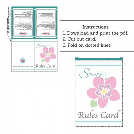 Landing Page - Golf Rules Card - Savvy Girl Golf